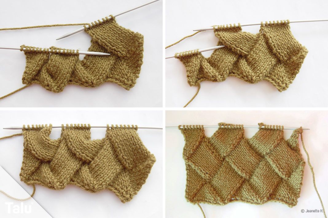Entrelac stricken | Kostenlose Anleitung für Flechtmuster - Talu.de