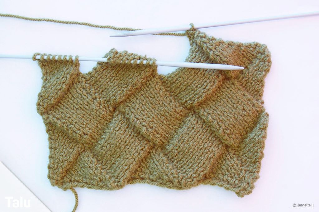 Entrelac stricken | Kostenlose Anleitung für Flechtmuster - Talu.de