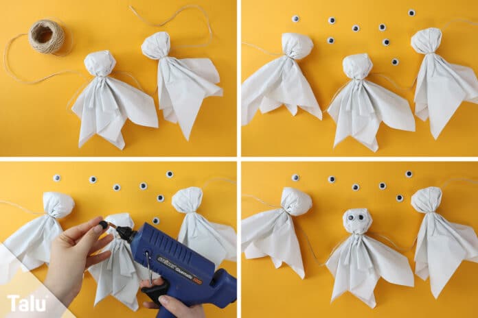 Geister basteln für Halloween | DIY Anleitung - Talu.de