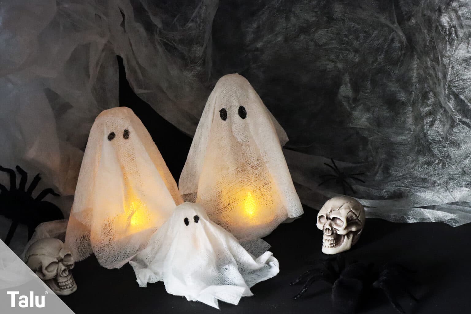 Geister basteln für Halloween | DIY Anleitung - Talu.de
