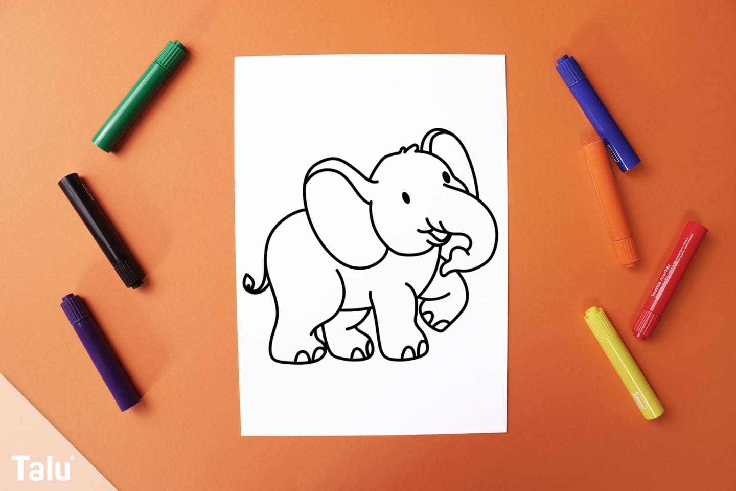 Ausmalbilder für Kleinkinder | Vorlagen zum Ausdrucken - Talu.de