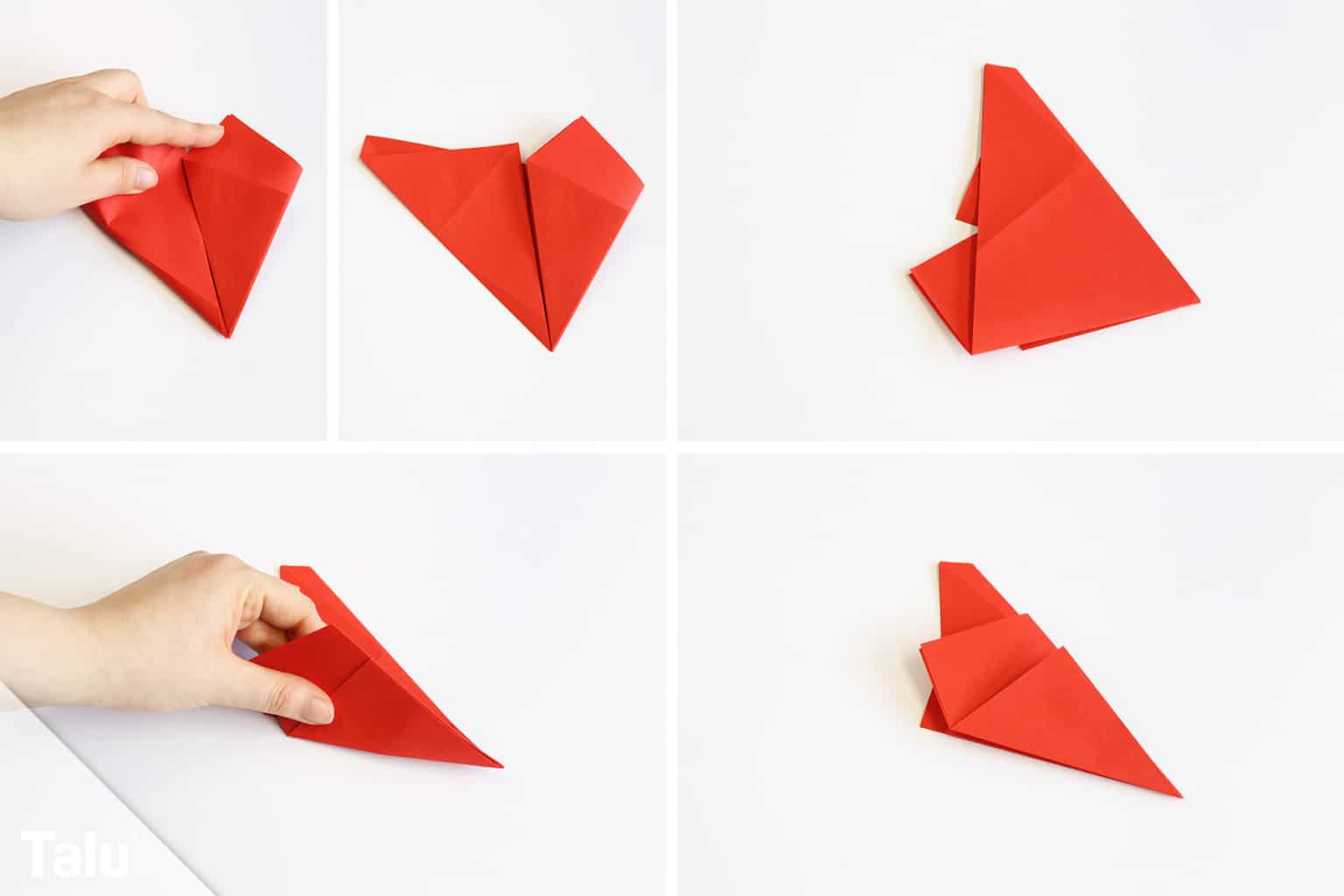 Origami Stern falten – Stern aus Papier basteln - Talu.de