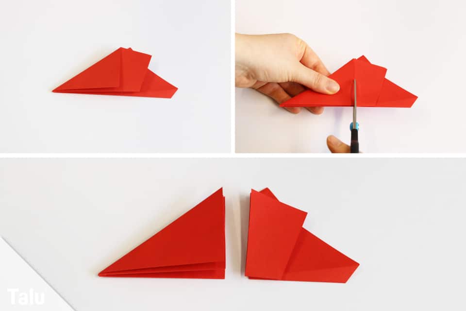 Origami Stern falten – Stern aus Papier basteln - Talu.de