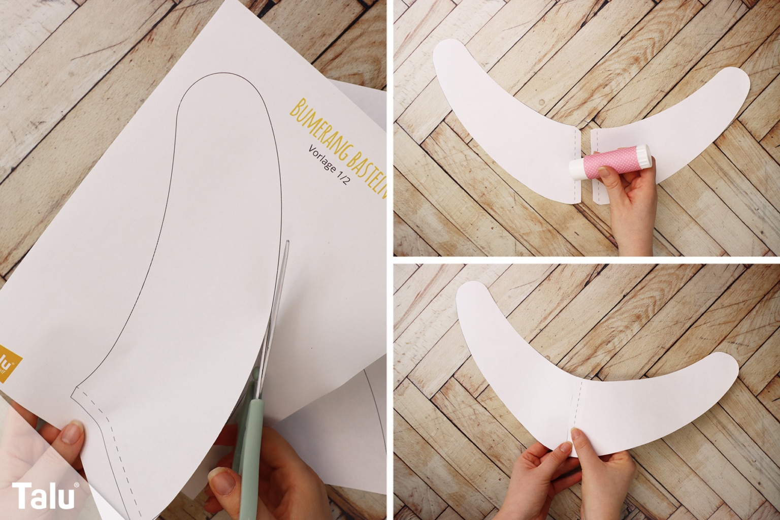 Bumerang basteln aus Pappe| Einfache Anleitung - Talu.de