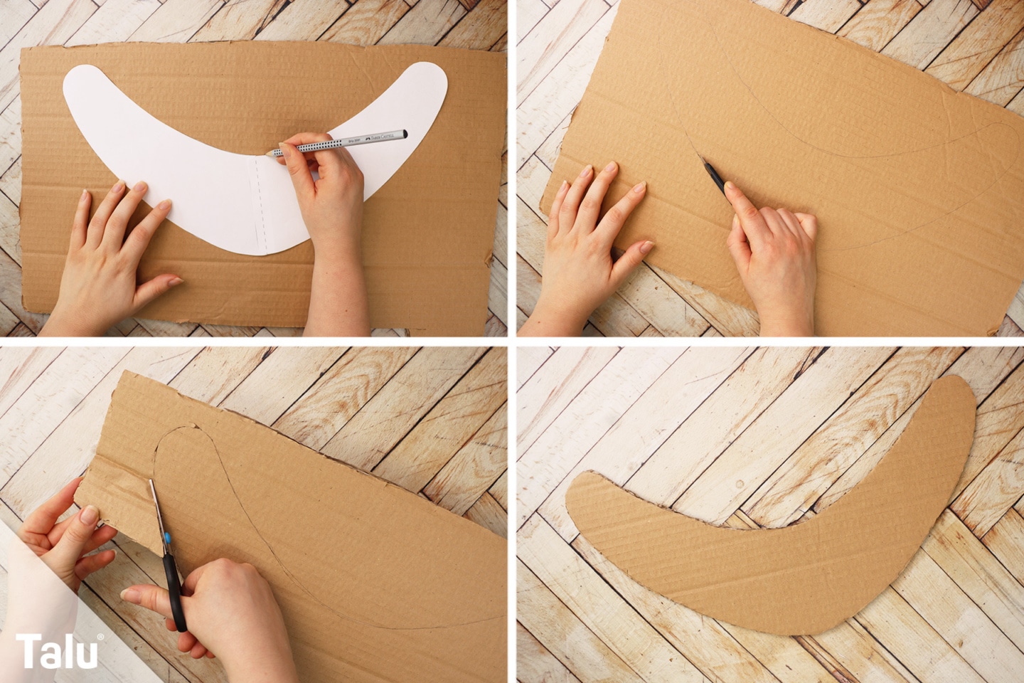 Bumerang basteln aus Pappe| Einfache Anleitung - Talu.de