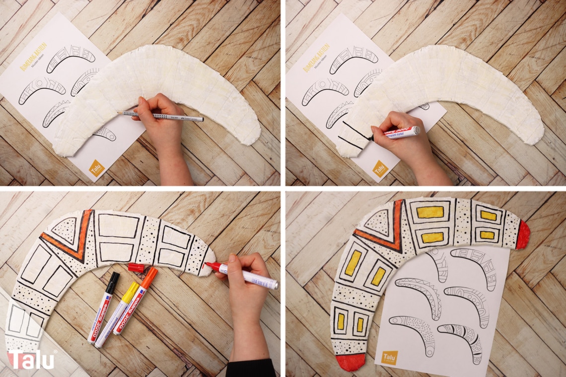 Bumerang basteln aus Pappe| Einfache Anleitung - Talu.de
