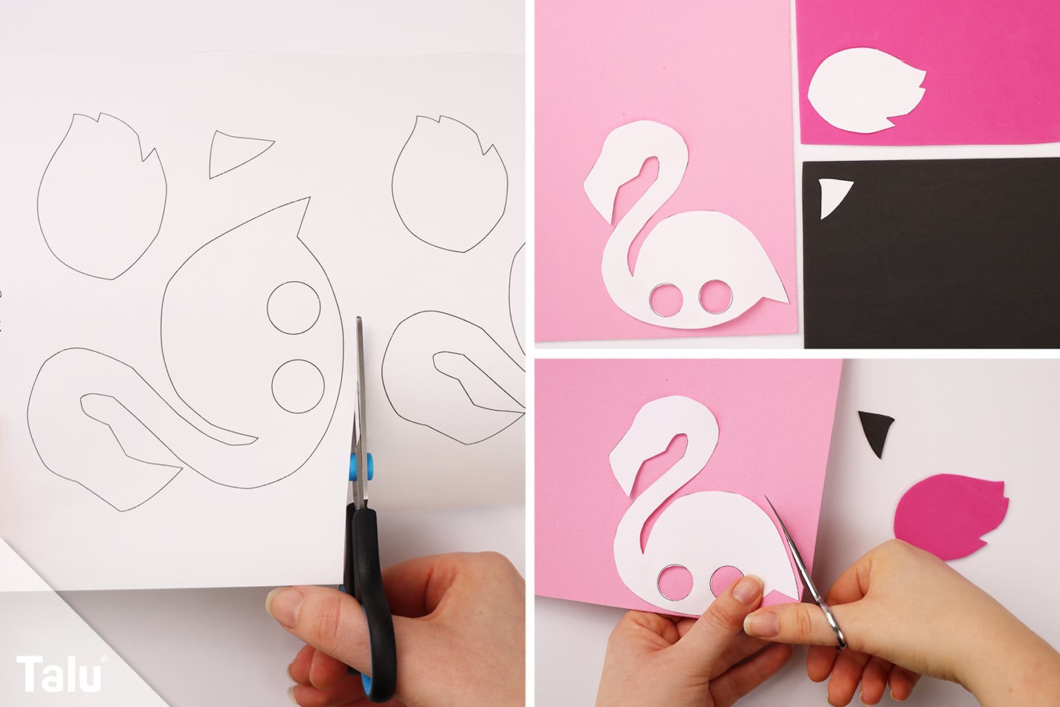 Flamingo Basteln Vorlage