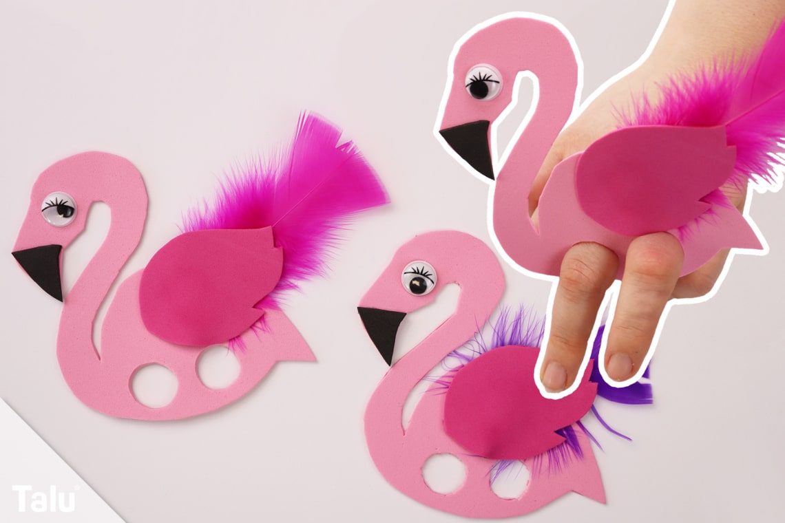 Flamingo basteln | 2 Kreative Ideen mit Anleitung - Talu.de