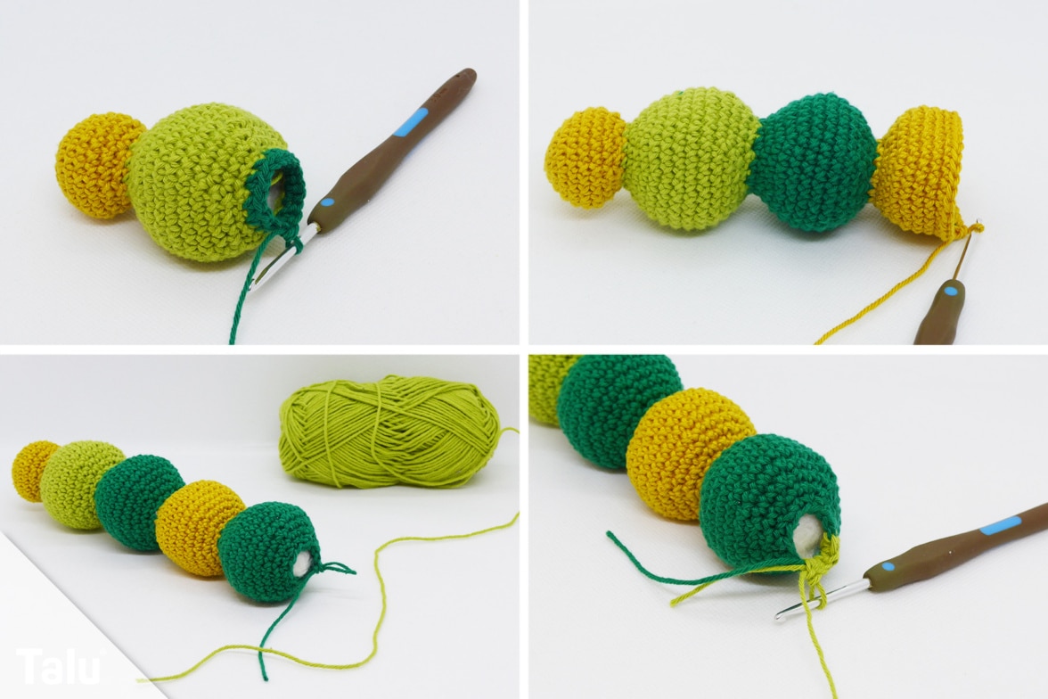 Raupe häkeln | Kostenlose Anleitung - Talu.de