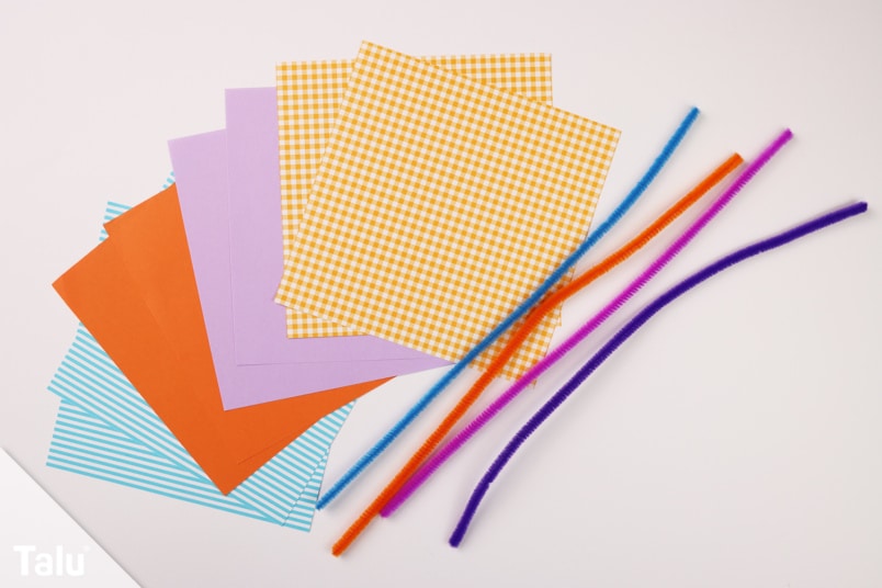 Schmetterling aus Tonpapier basteln| DIY Anleitung - Talu.de
