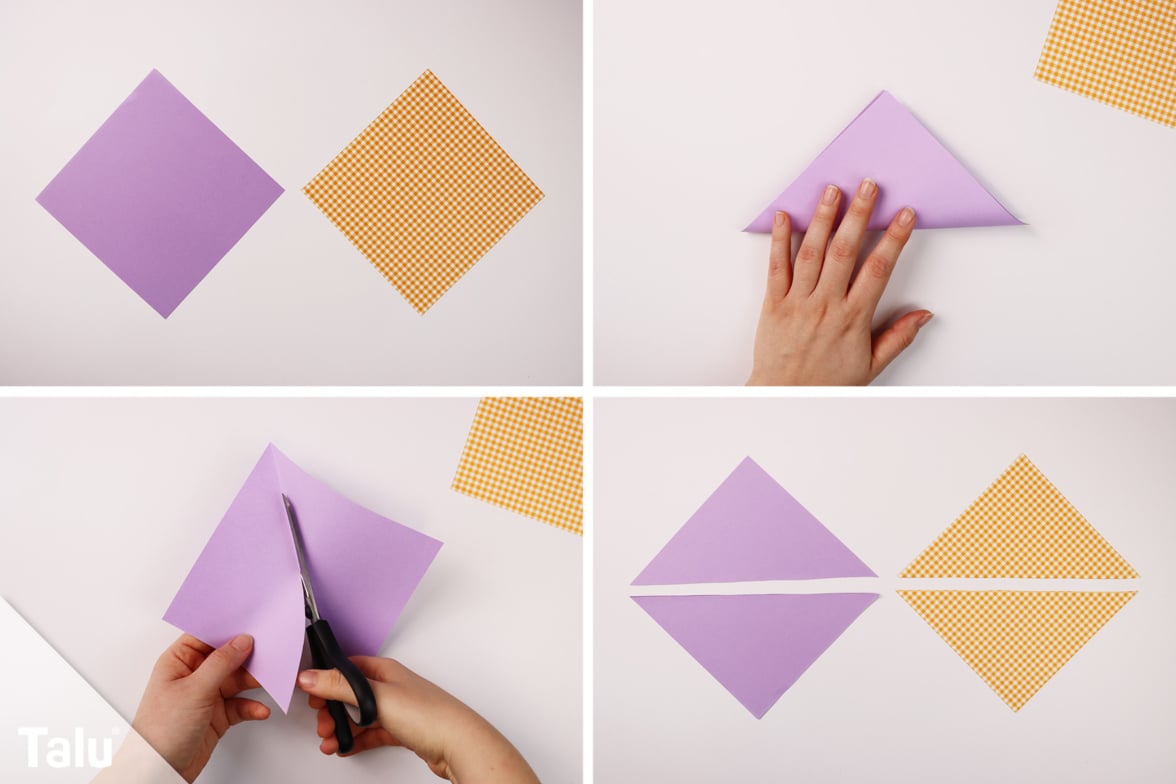Schmetterling aus Tonpapier basteln| DIY Anleitung - Talu.de