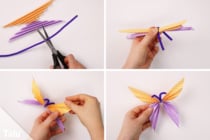 Schmetterling aus Tonpapier basteln| DIY Anleitung - Talu.de