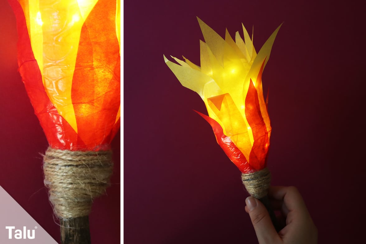 Laternen Fackel basteln für Lampionumzug| Anleitung - Talu.de