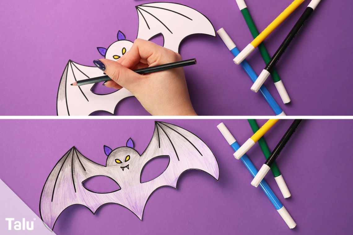 Masken basteln für Halloween | Vorlagen - Talu.de